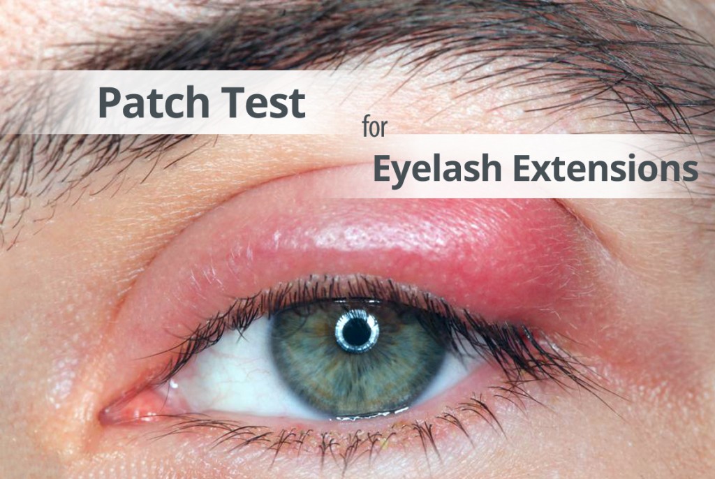 Eyelash Extensions Glue Patch Test